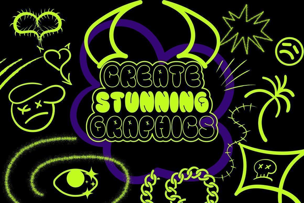 Graffiti Toolkit - 260 PNG Elements - GenZ Academy