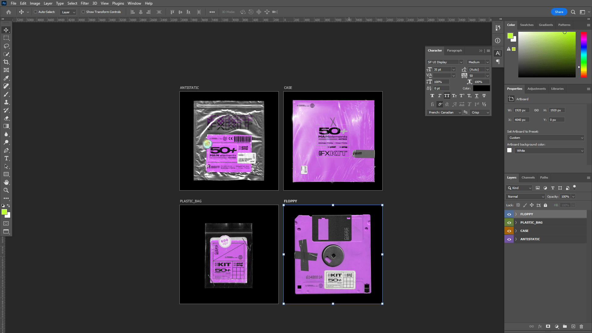 GFX KIT 50+ Elements - GenZ Academy