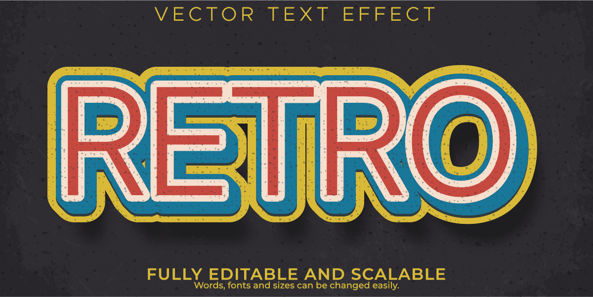Text Effect - Retro - Font - Genz Academy - GenZ Academy