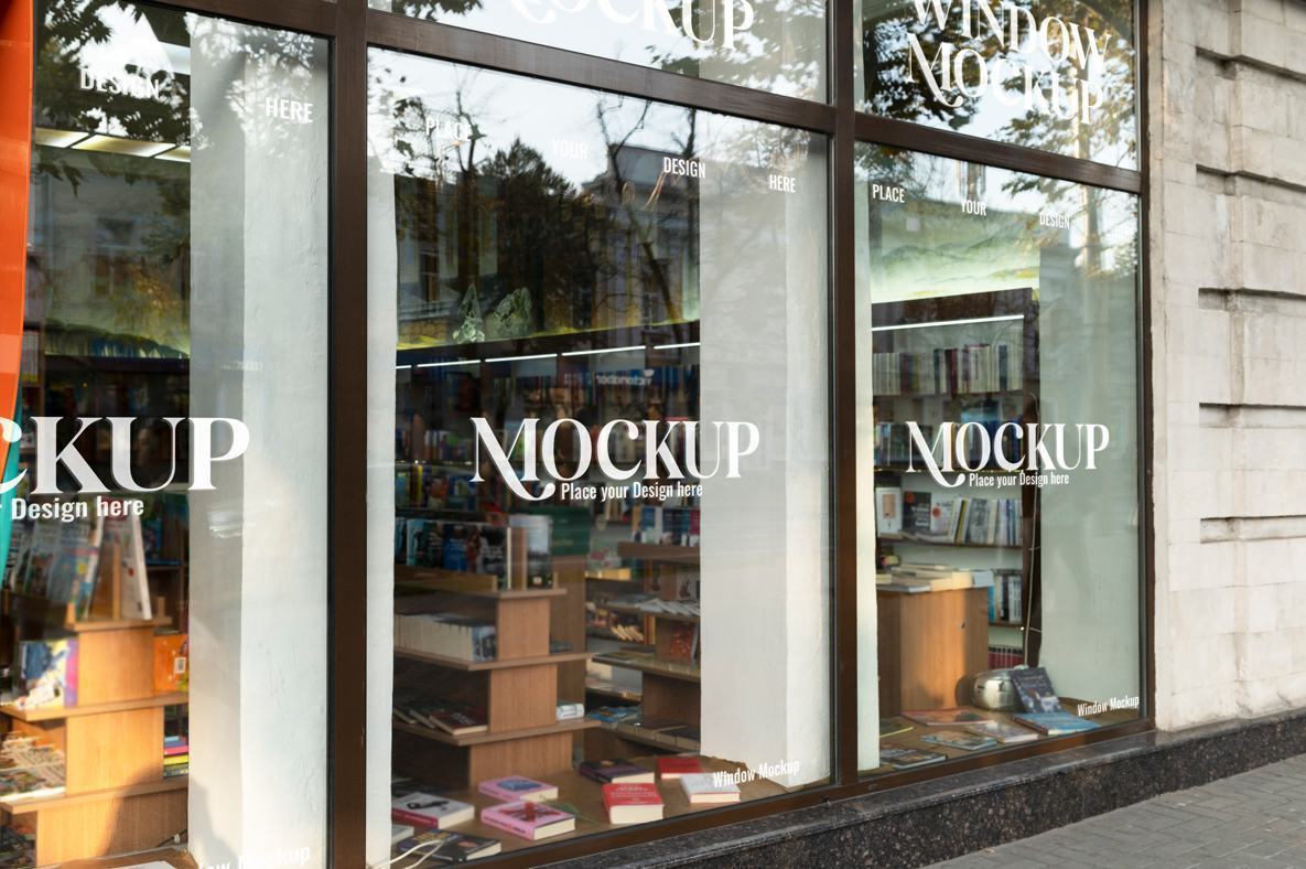 Window Shop Mockup (7 PSD) - GenZ Academy