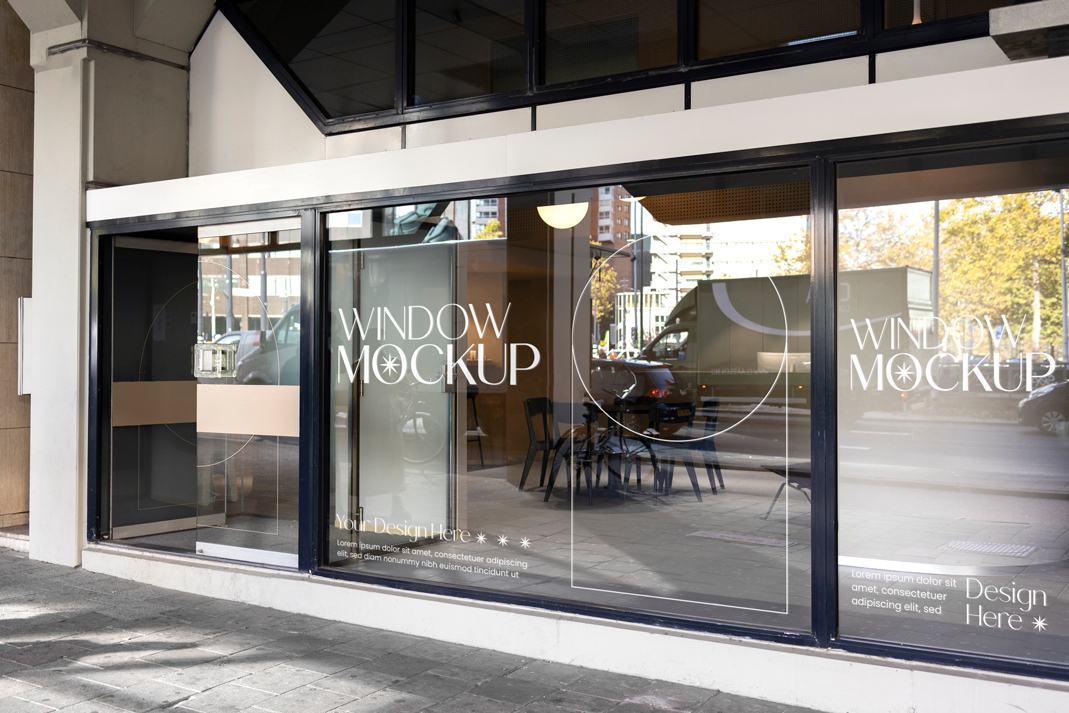 Window Shop Mockup (7 PSD) - GenZ Academy