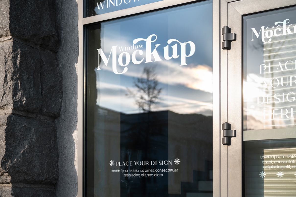 Window Shop Mockup (7 PSD) - GenZ Academy