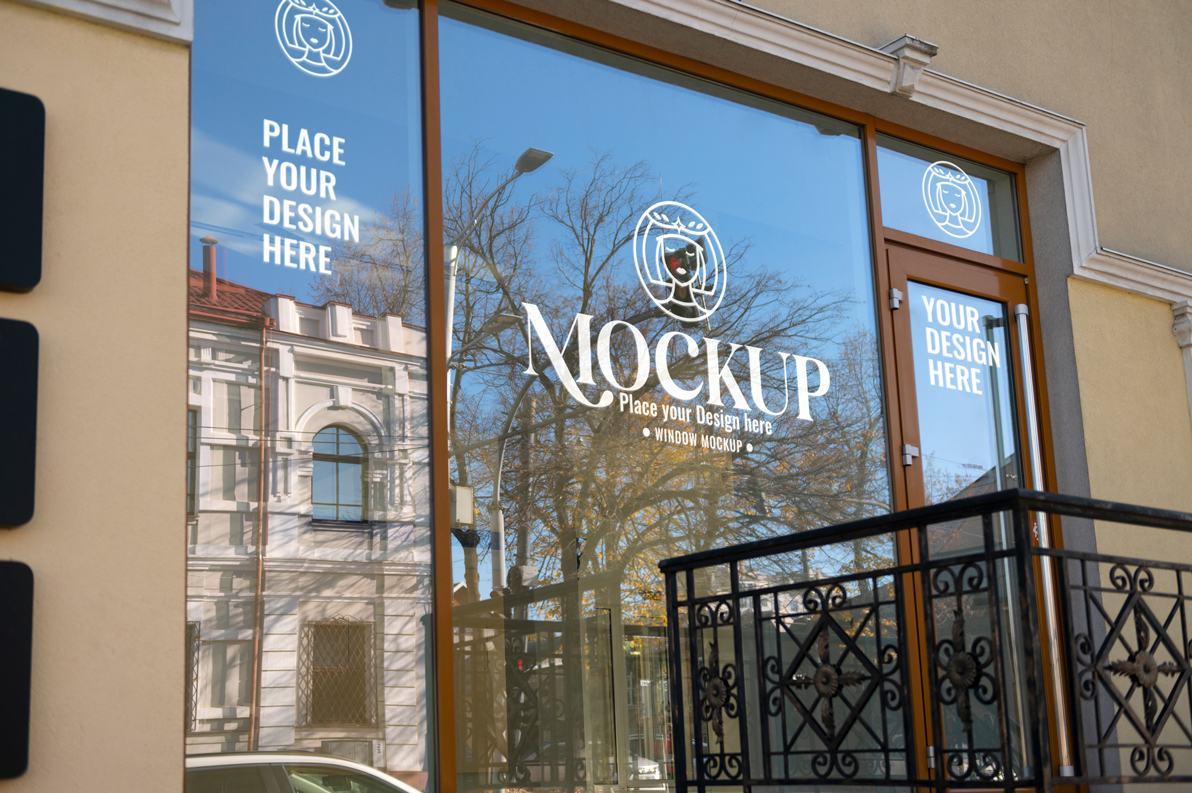 Window Shop Mockup (7 PSD) - GenZ Academy
