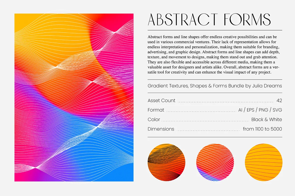 Gradient Textures Shapes 3D Objects - Mini PNG - GenZ Academy