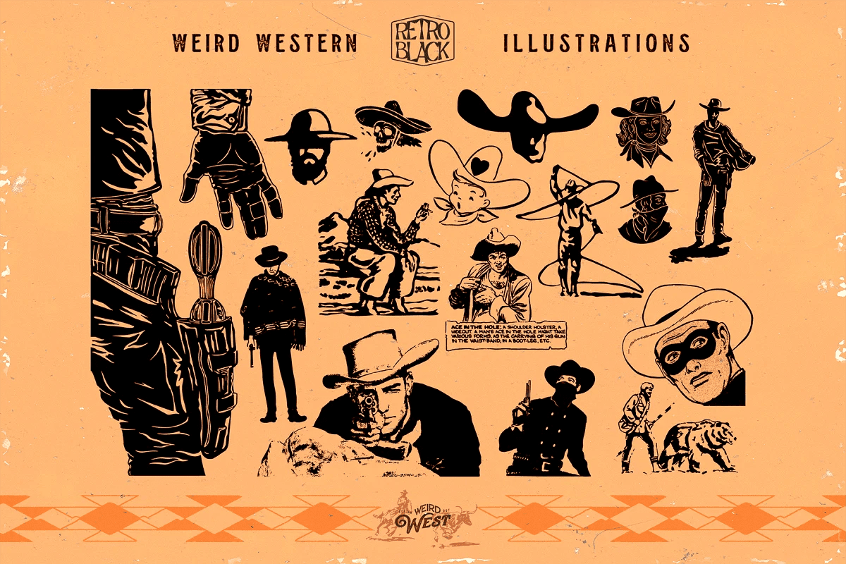 320 Western Icons and Illustrations - GenZ Academy
