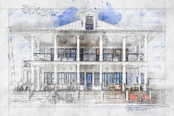 Animated Architecture Sketch and Blueprint Photoshop Action - GenZ Academy