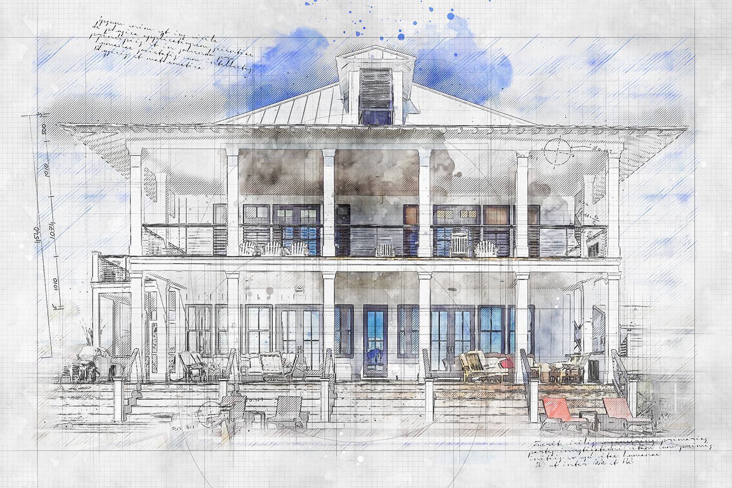 Animated Architecture Sketch and Blueprint Photoshop Action - GenZ Academy