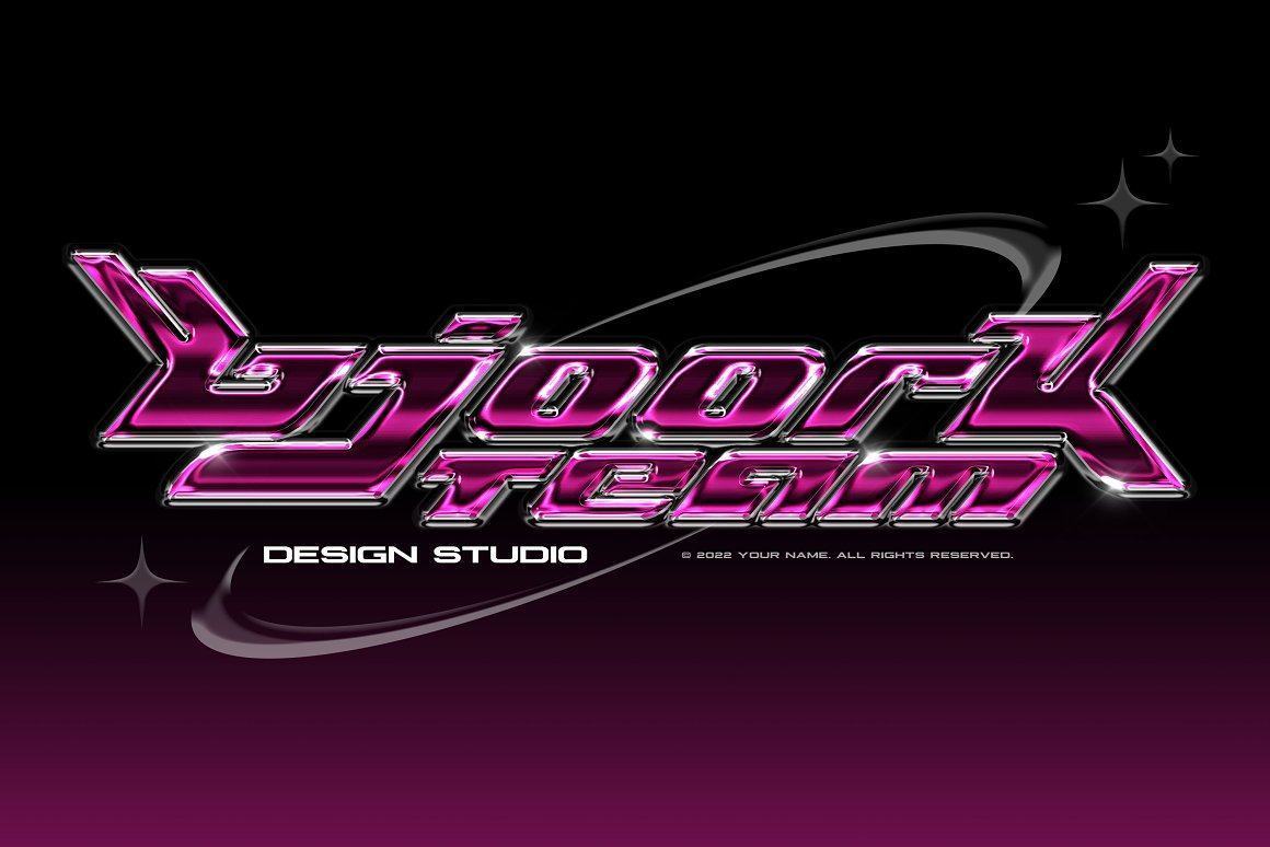 Chrome Text Effects Vol.6 - PSD - GenZ Academy