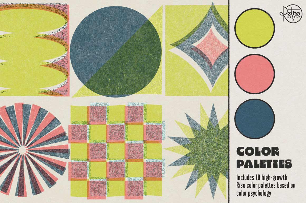 RISOGRAPH BRUSH AND TEXTURE KIT FOR PHOTOSHOP - GenZ Academy