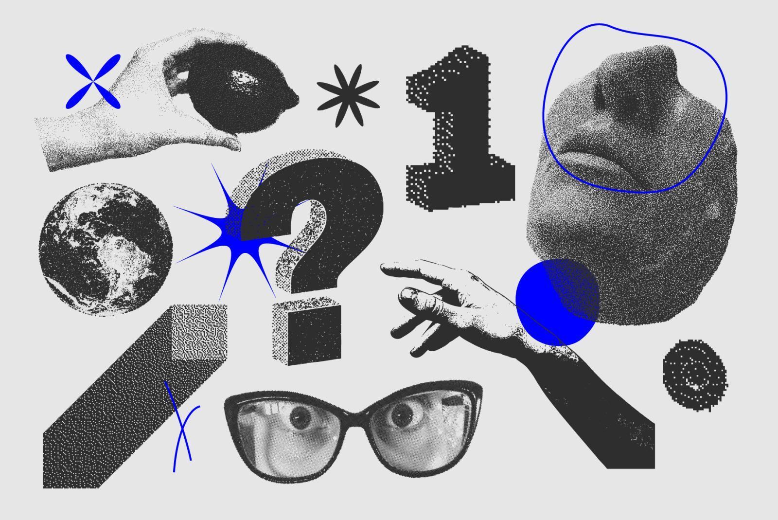 129 Vector Halftone Bitmap Shapes - GenZ Academy