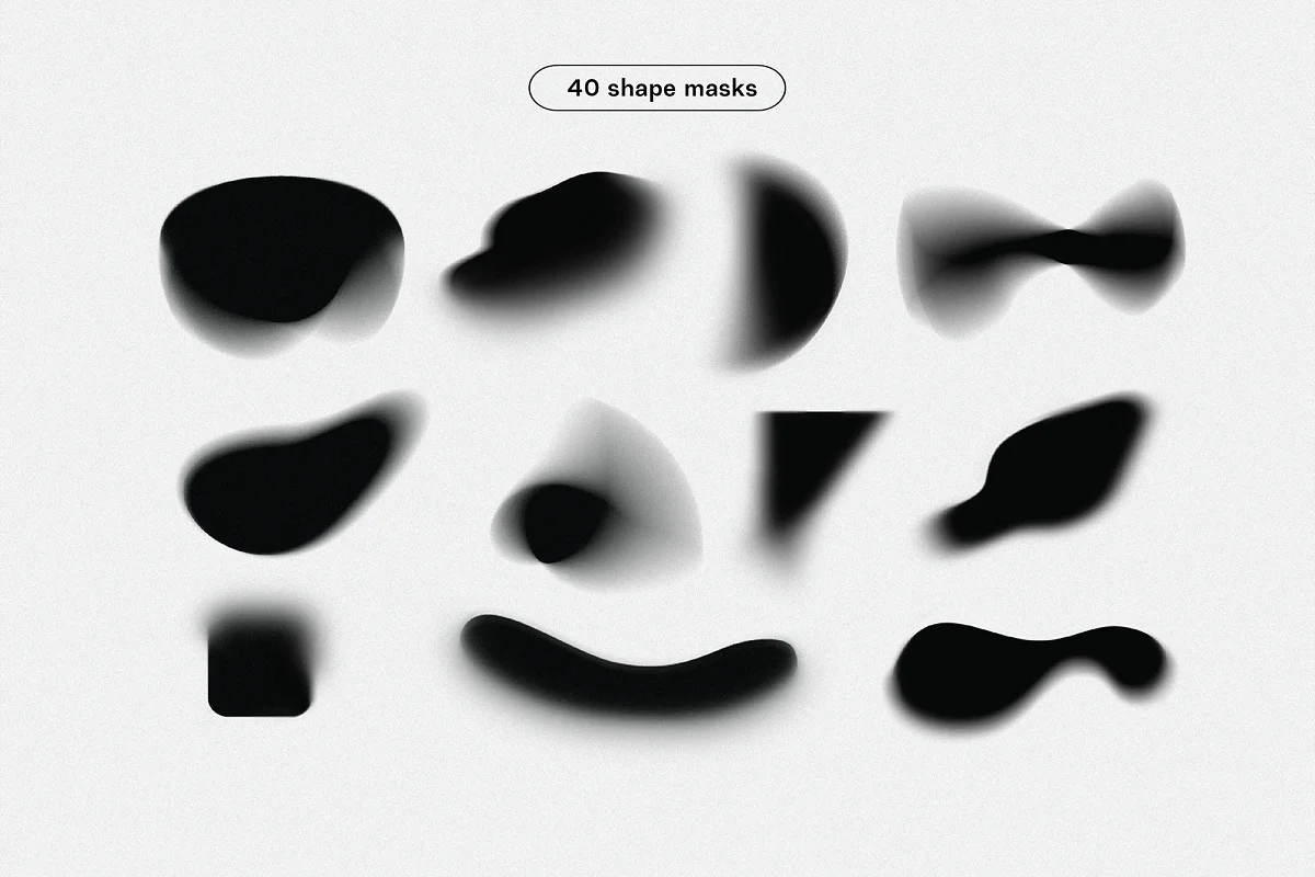 Grainy Mesh Gradient Shape Maker PSD - GenZ Academy