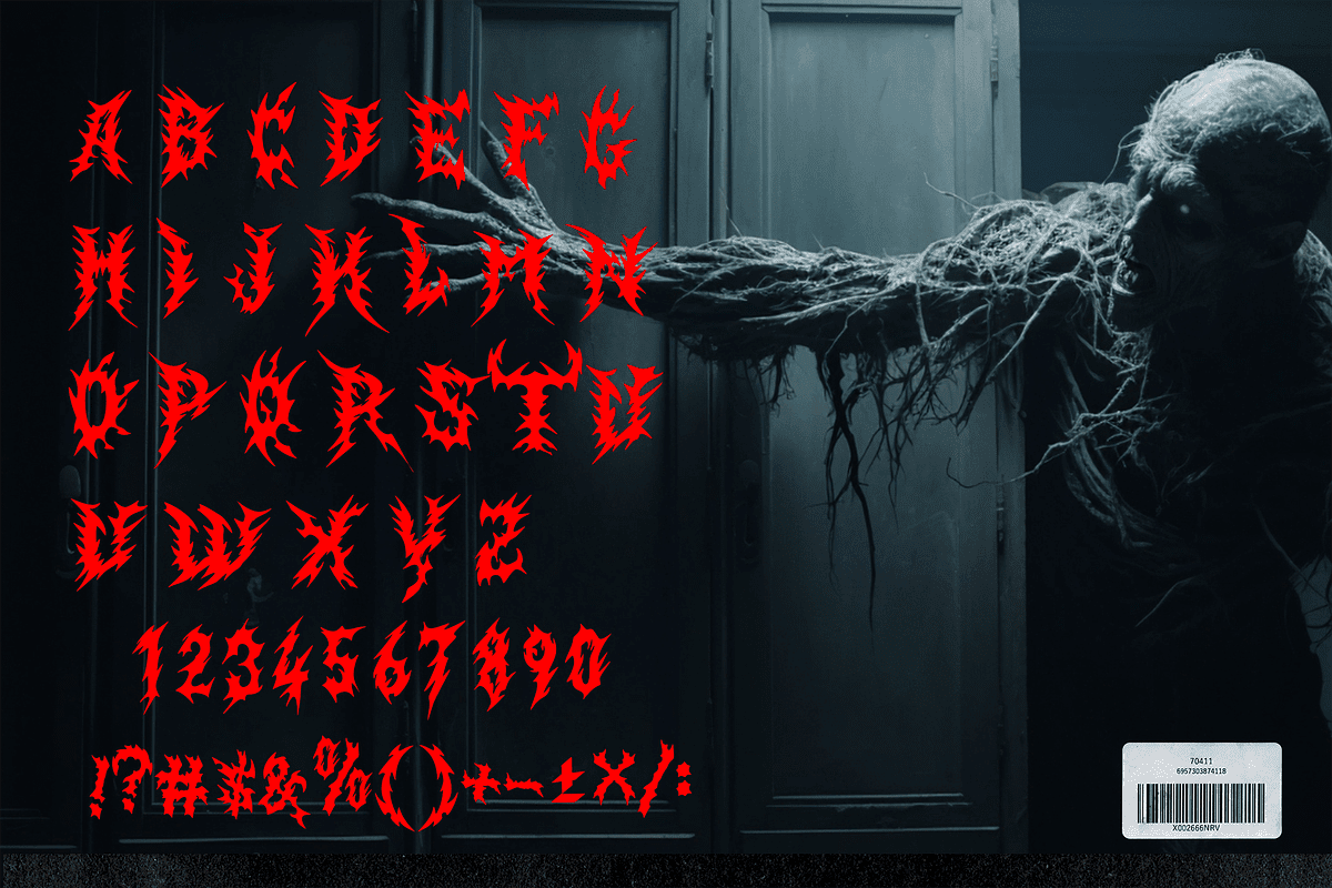 MordeR Metal Horror Font - GenZ Academy