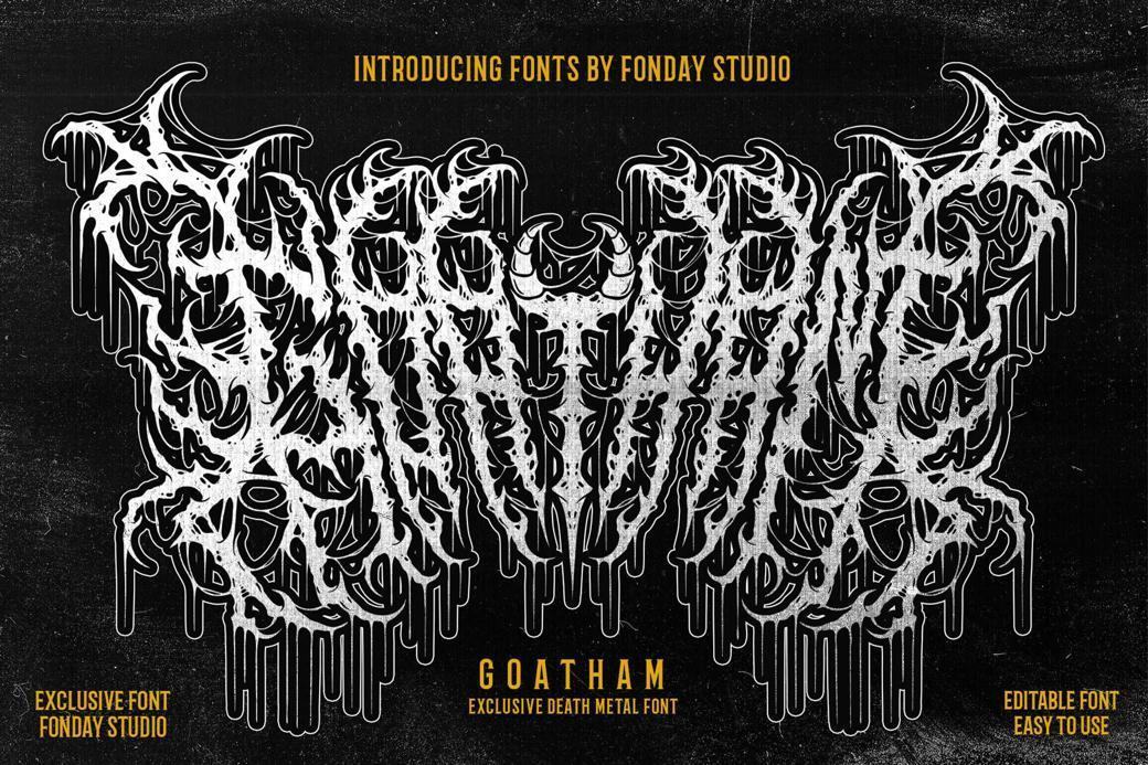 GOATHAM DEATH METAL FONT - GenZ Academy