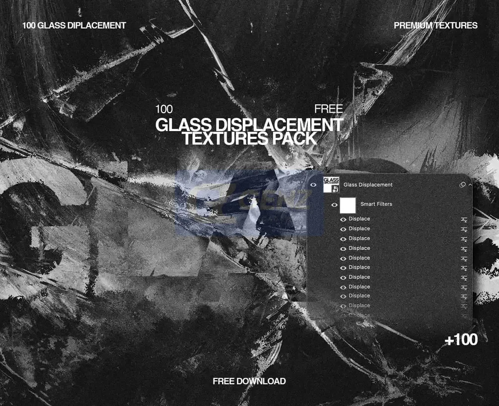 Free 100 Glass Displacement Textures - GenZ Academy