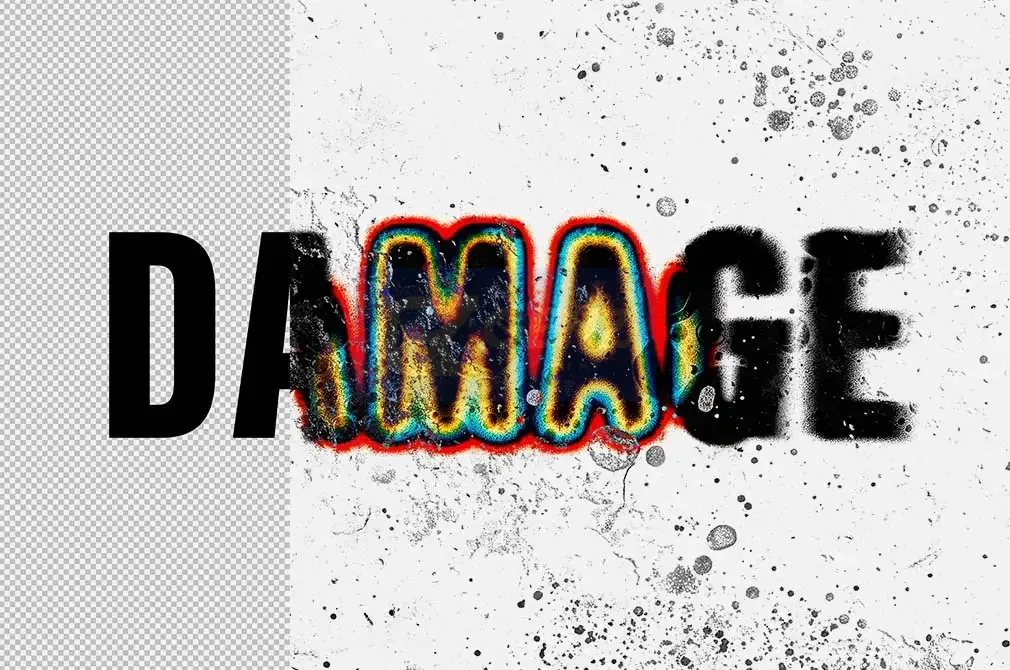Damage Distortion Text Effect - GenZ Academy