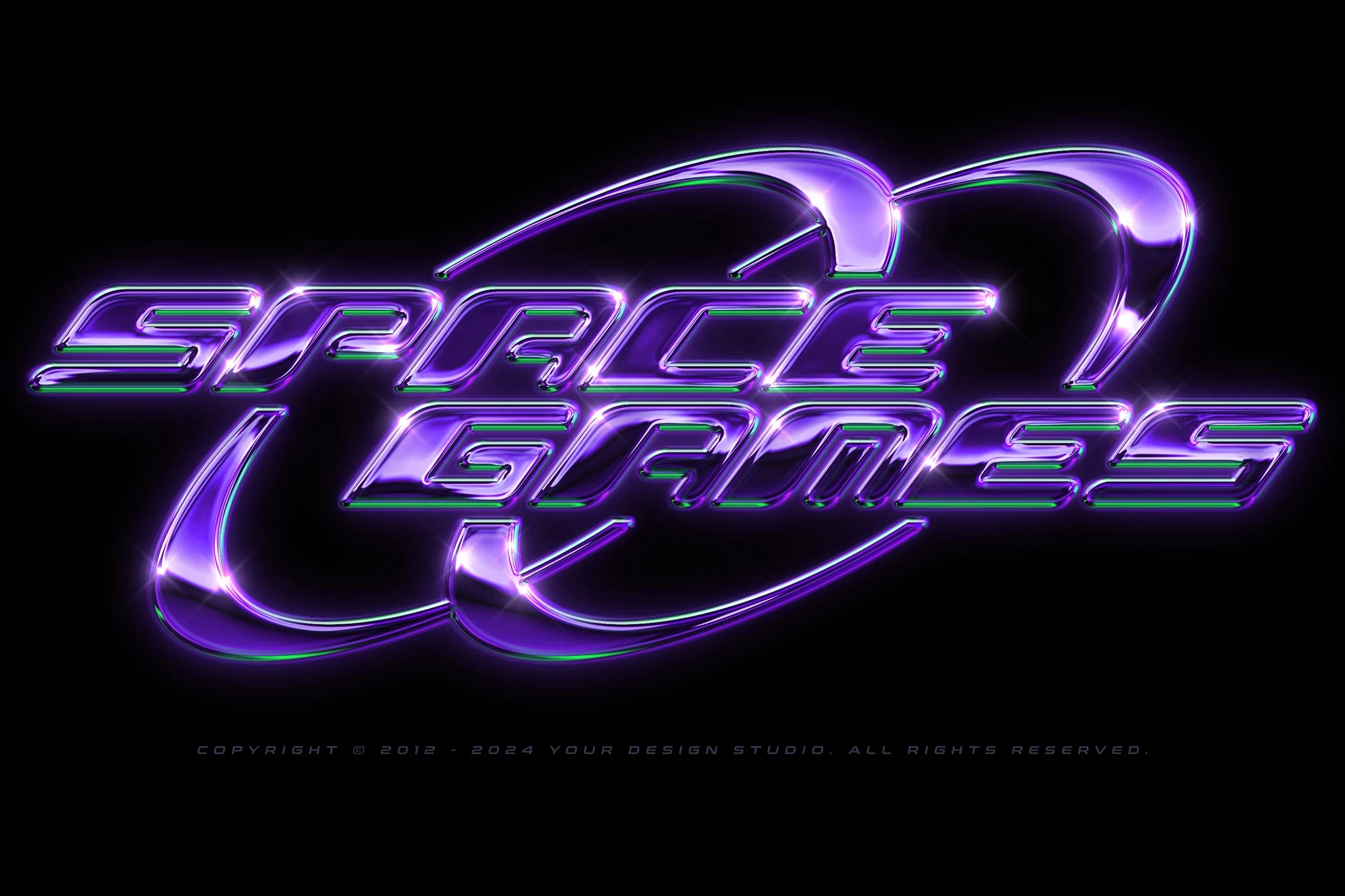 Y2K Chrome Logo / Text Effect Vol.15 premium - GenZ Academy